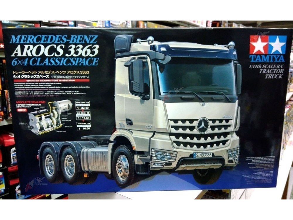 Tamiya 56352 MB Arocs 3363 6x4 Classic Space ciężarówka model RC