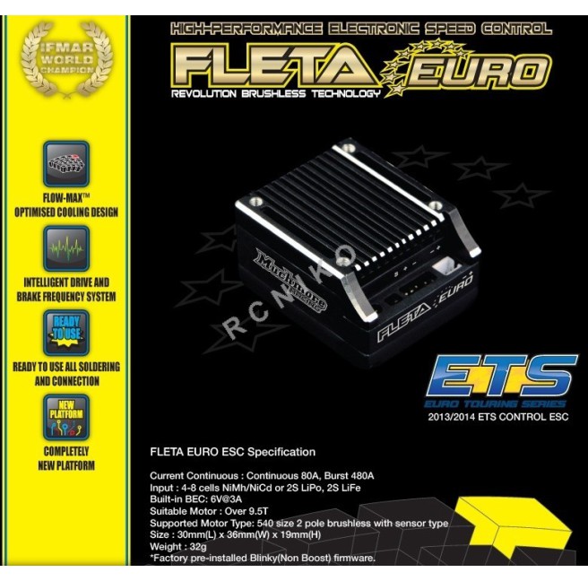 Regulator obrotów Muchmore FLETA Euro ESC Black