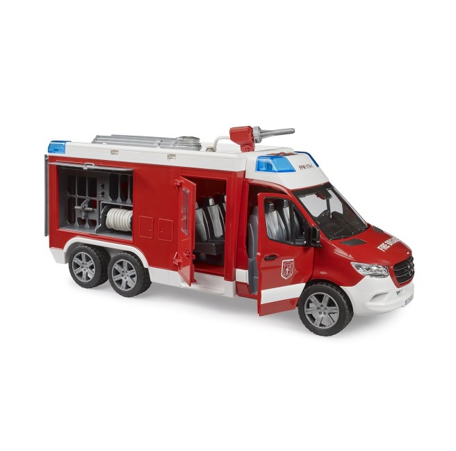 MB Sprinter fire service rescue vehicle & Light/Sound Module Bruder 02680